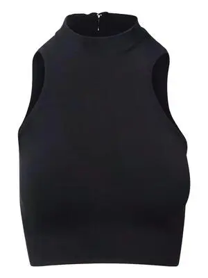 Versace Halter-neck Cropped Top - Black