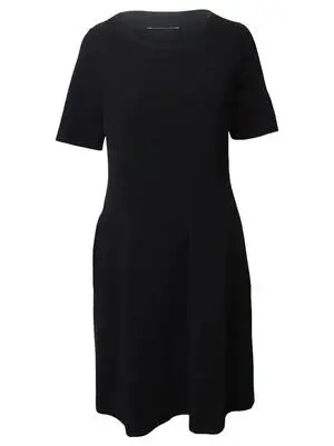 MAISON MARGIELA Crew Neck Shift Dress - Black