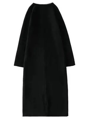 Studio Nicholson Cali Long-sleeve Back-split Midi Dress - Black