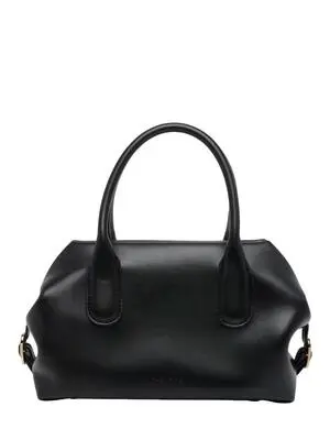 THEMOIRE Tallia Top Handle Tote Bag - Black