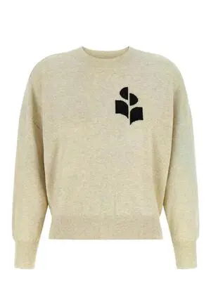 MARANT ETOILE Marisans Logo-intarsia Crew-neck Sweater - Grey