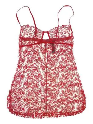 La Perla Floral-lace Camisole - Red