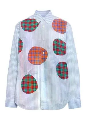Comme Des Garçons Tartan Cotton Shirt - Blue