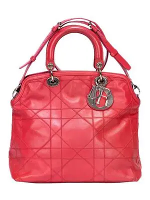 Dior Granville Quilted Handbag - Pink