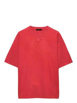 Prada Triangle-logo T-shirt - Red