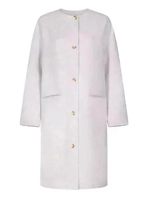 LOULOU Kerry Button Single-breasted Coat - Neutrals