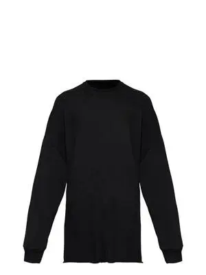 Rick Owens Frayed Hem Sweatshirt - Black
