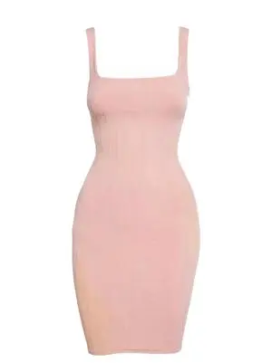Hunza G Knitted Sleeveless Dress - Pink