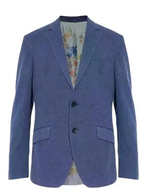 Etro Single-breasted Textured Blazer - Blue