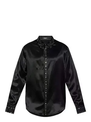Versace Embellished Shirt - Black