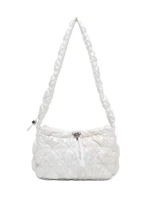 CARLYN Quilted Cross Body Bag - White