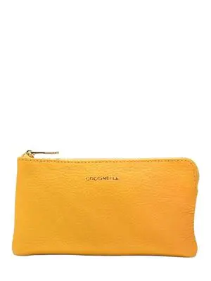 COCCINELLE Alias Zip-fastening Makeup Bag - Yellow