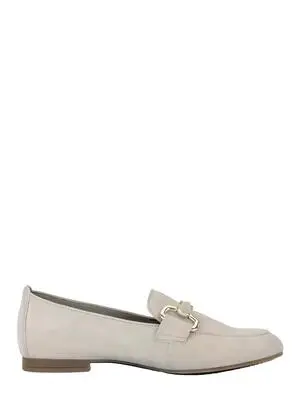 Gabor Leather Loafers - Neutrals