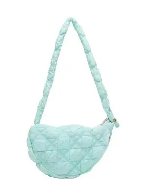 CARLYN Cozy Quilted Cross Body Bag - Green