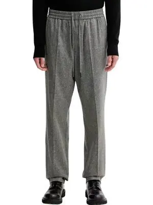 Iceberg Drawstring Button-pocket Trousers - Grey