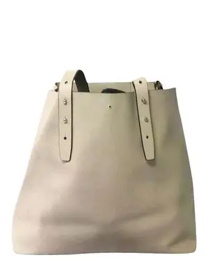 Kate Spade New York Leather Tote Bag With Adjustable Handles - Neutrals