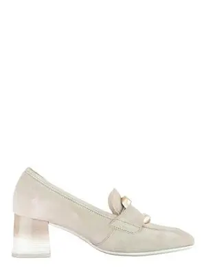 Gabor Suede Block-heel Pumps - Neutrals