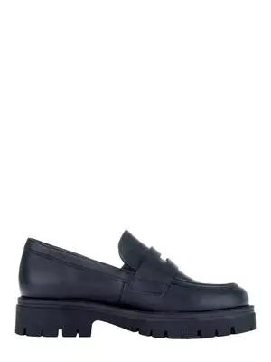 Gabor Leather Penny Loafers - Black