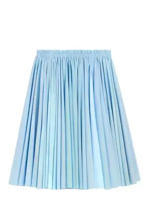 Ami Corolla A-line Midi Skirt - Blue