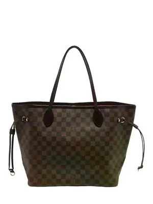 LOUIS VUITTON Neverfull Mm Damier Ebene Tote Bag - Brown