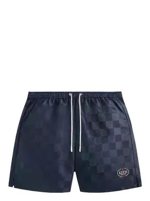 Kith Checkered Running Shorts - Blue