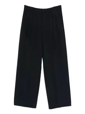 ROSSI Noa Pleated-front Trousers - Black