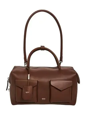 Max Mara Bowler Leather Satchel - Brown