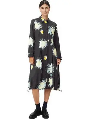 MASAI COPENHAGEN Norivelle Long Sleeve Midi Dress - Muted Lime