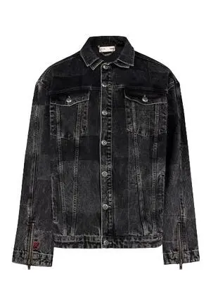 PCFG Colorblocked Denim Jacket Black