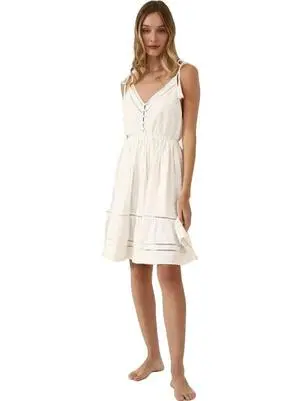 GUADALUPE DESIGN Victoria Embroidered Dress - White
