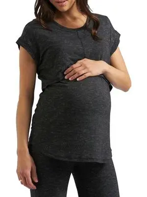 RIPE MATERNITY Dreamy Nursing Tee - Granite