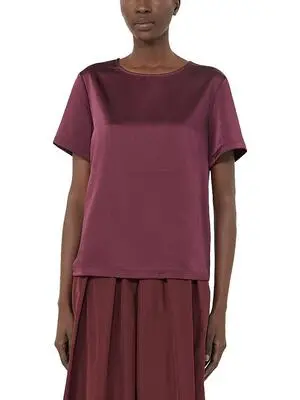 Max Mara Wkdzona Top - Bordeaux