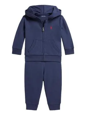 Ralph Lauren Easy French Terry Hoodie And Joggers Set - Light Navy