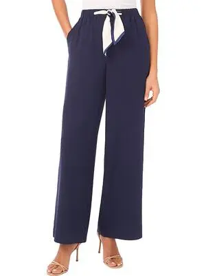 CECE DUPRAZ Straight Pull-on Pants - Classic Navy