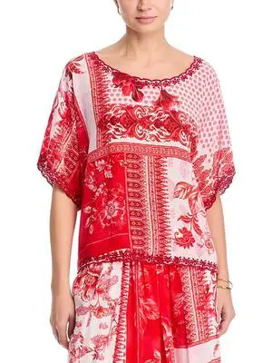 Johnny Was Tawni Diantha Silk Blouse - Diantha Scarf