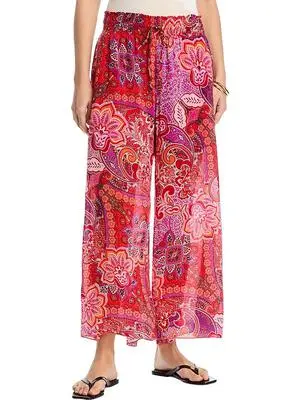 Johnny Was Violetta Wide Leg Pants - Lantana Scarf