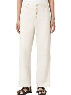 ALLSAINTS Tay Wide-leg Carpenter Jeans - Ecru White