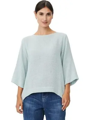 MASAI COPENHAGEN Dovinia 3/4 Sleeve Round Neck Blouse - Ether