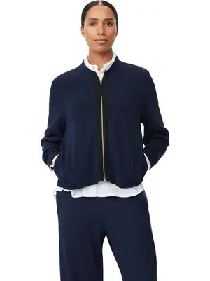 MASAI COPENHAGEN Junesse Long Sleeve Bomber Jacket - Navy Blazer