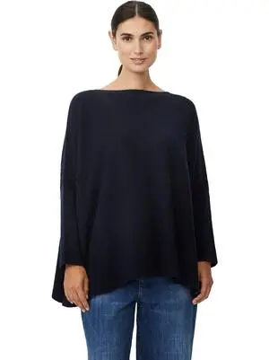 MASAI COPENHAGEN Mafayela Knit Poncho - Navy Blazer