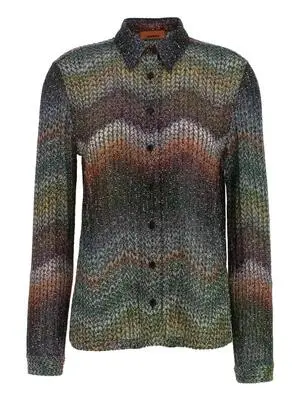 Missoni Sequin Zigzag Shirt - Grey