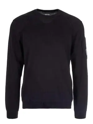 C.P. COMPANY Crew Neck Sweater - Black