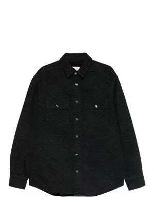 Casablanca Monogram Denim Shirt - Black
