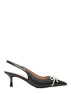 Moschino Bow Mules - Black