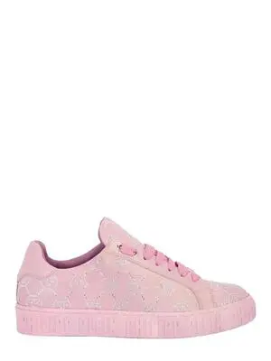 Philipp Plein Carson Monogram Strass Low-top Sneakers - Pink