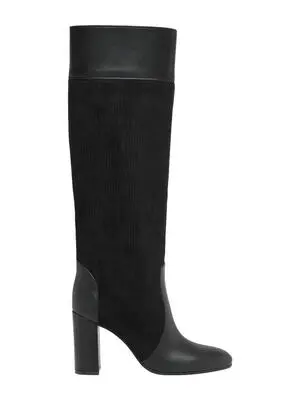 GIANVITO ROSSI Sheffield Panelled Knee-high Boots - Black