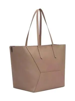 Brunello Cucinelli Two-tone Panelled Tote Bag - Neutrals