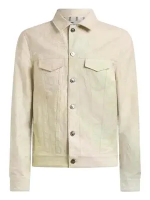 Etro Jacquard Paisley Denim Jacket - Neutrals