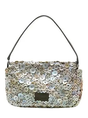 Staud Timmy Embellished Shoulder Bag - Neutrals