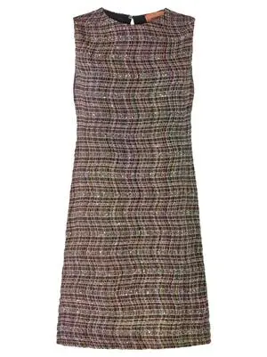Missoni Check Pattern Dress - Brown